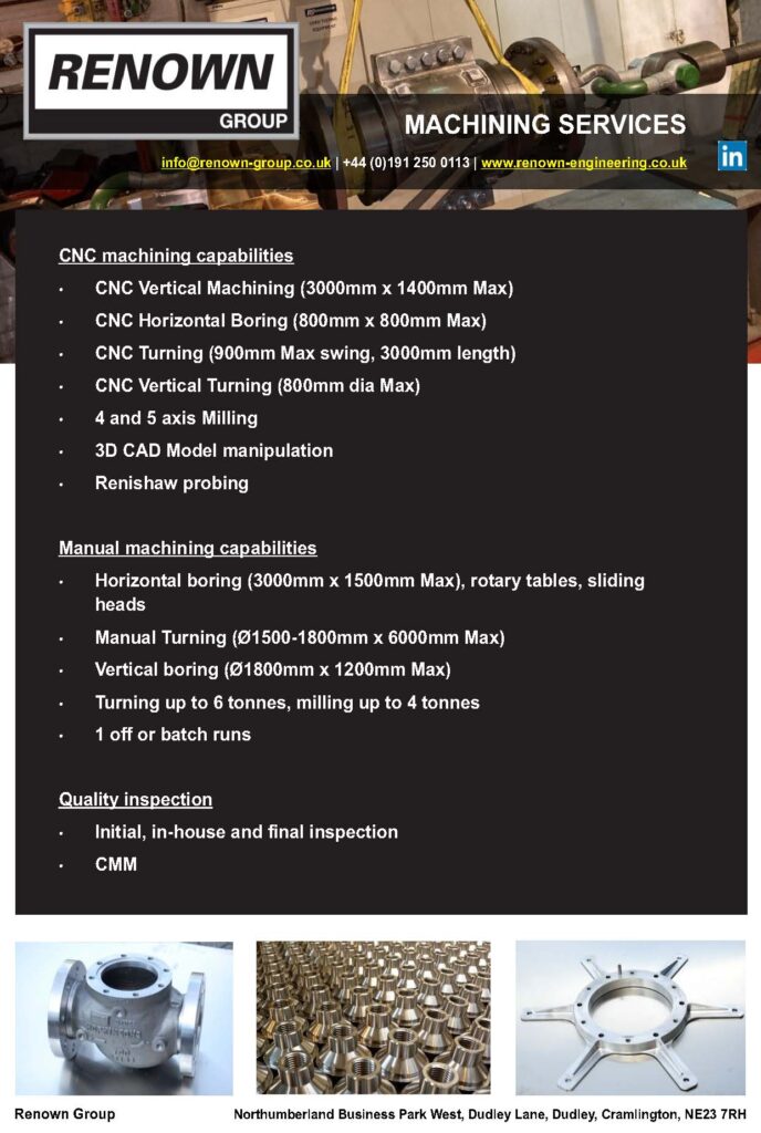 Machining - Renown Engineering
